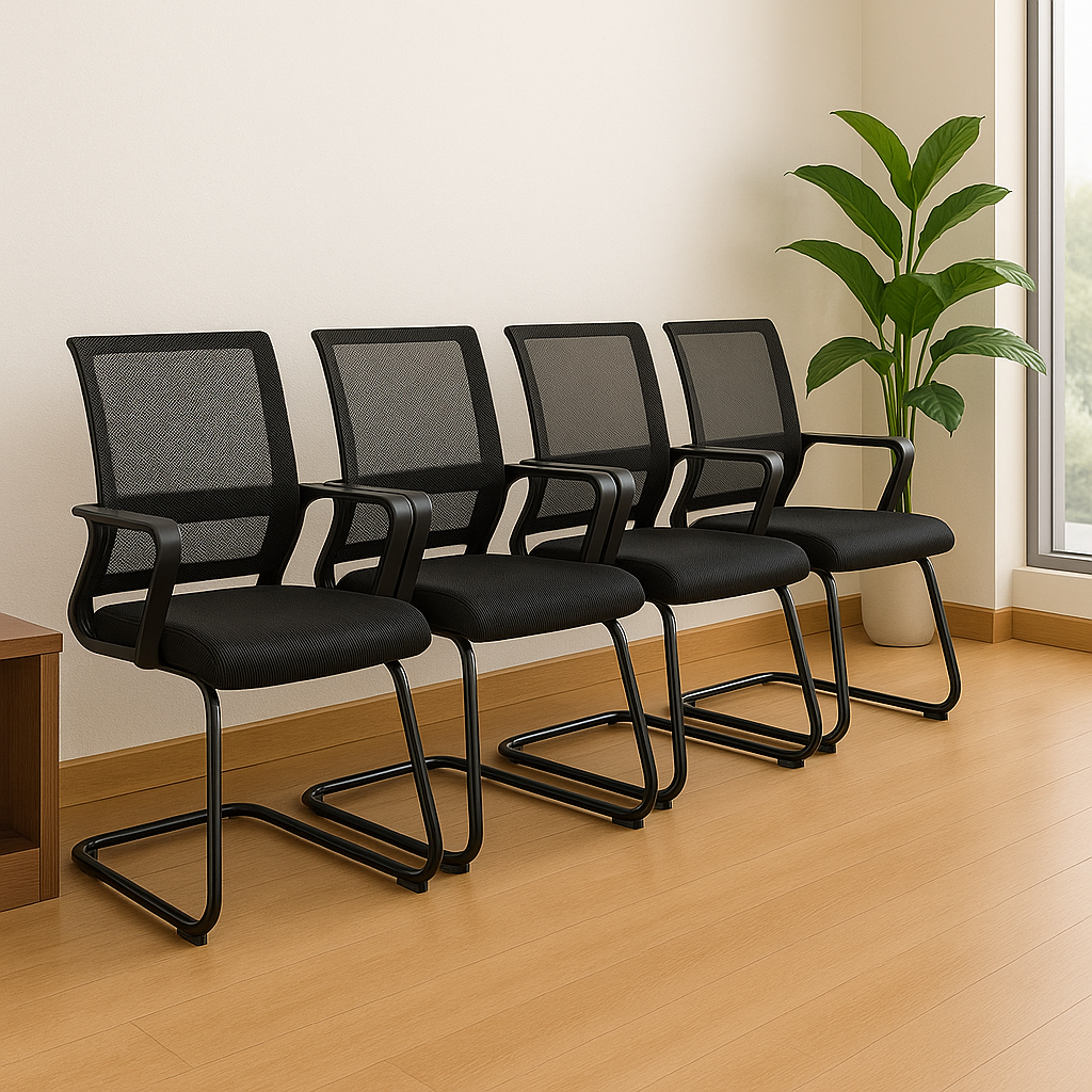 SILLA DE ESPERA D230 NEGRA 22*23*36 | Agora Furniture